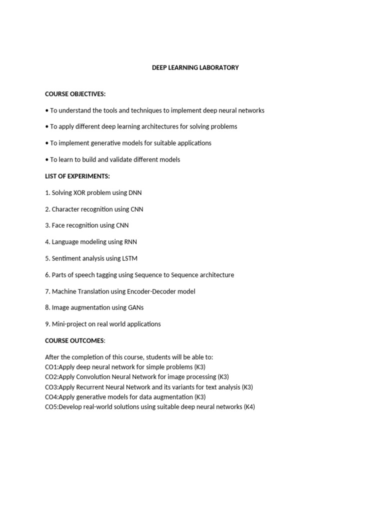 Deep Learning L-Wps Office | PDF