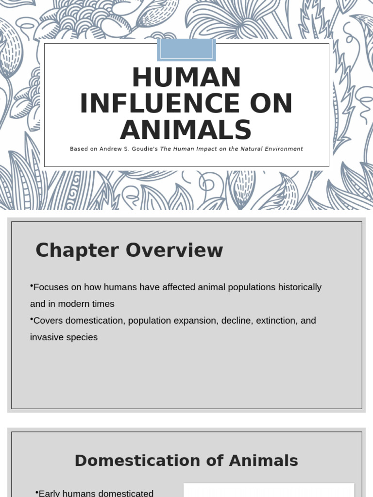 Human Impact on Animal Populations | PDF | Extinction | Invasive Species