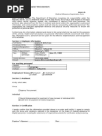 Medical Allowance Annex A | PDF