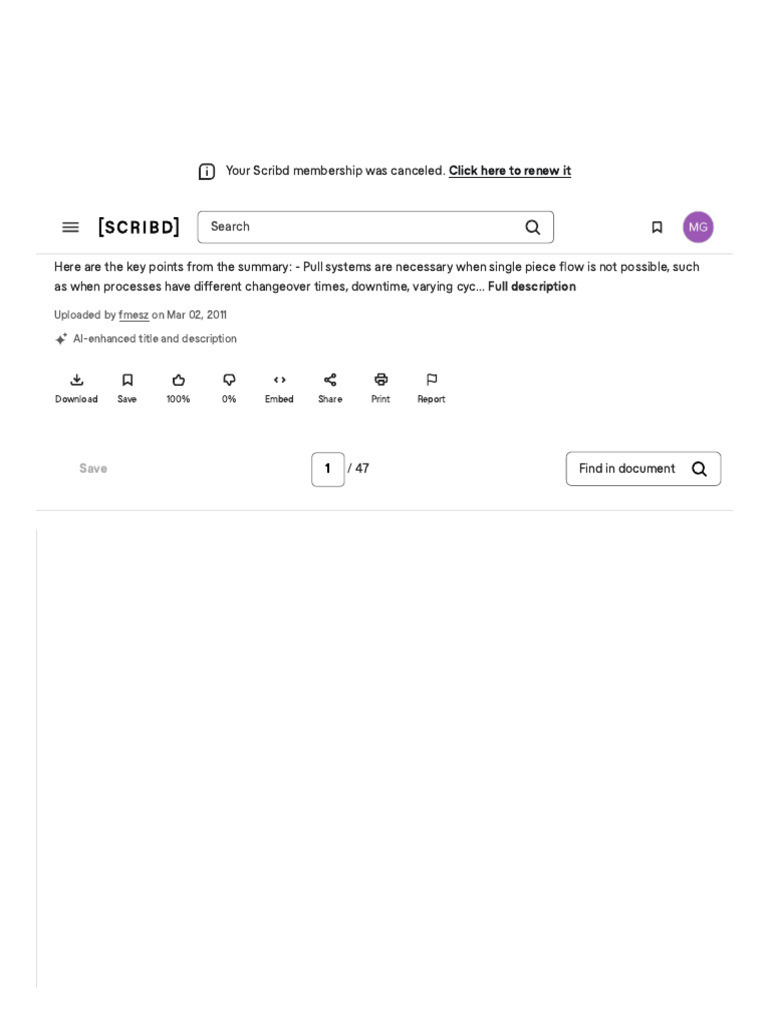Kanban Pull Systems - An Intermediate Lean Solution - PDF - Inventory - Lean Manufacturing | PDF