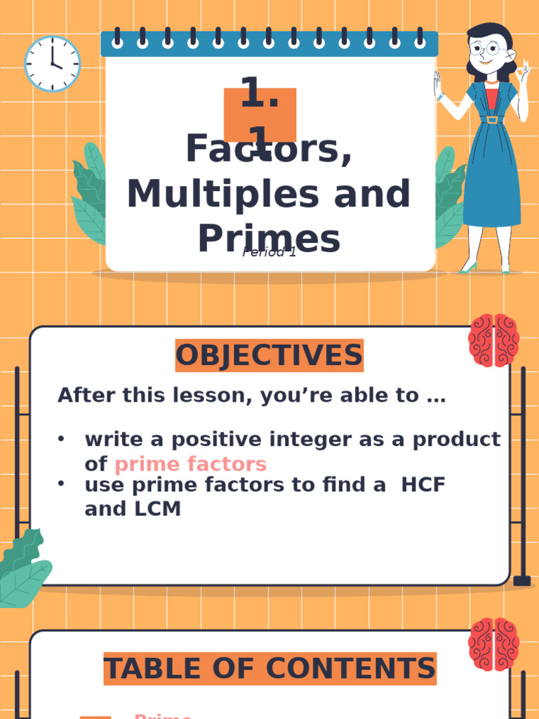 Prime Factors and HCF/LCM Guide | PDF | Prime Number | Elementary ...
