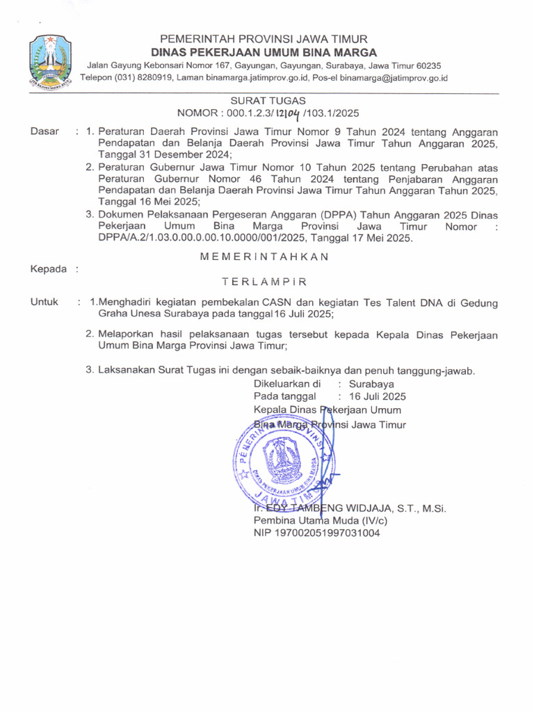 SPT Graha Unesa 16 Juli | PDF