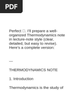 Class 11 Thermodynamics Notes | PDF
