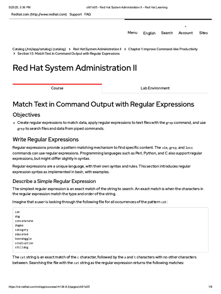 Ch01s05 - Red Hat System Administration II - Red Hat Learning | PDF