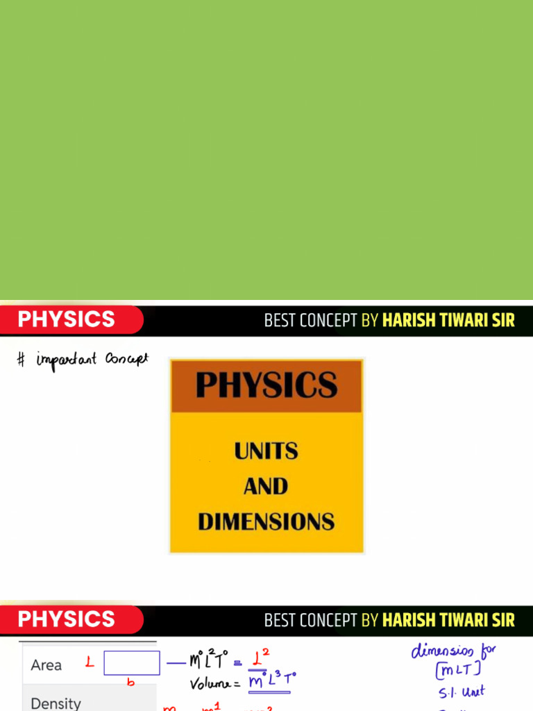 Class-03 - Dimensional Formula | PDF