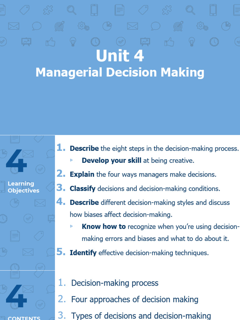 Managerial Decision-Making Process Guide | PDF | Artificial ...