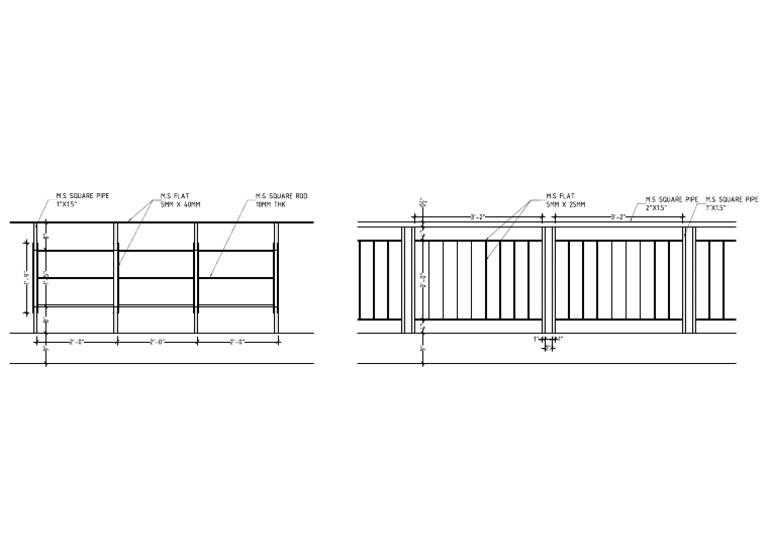 M.S Railing Detail | PDF