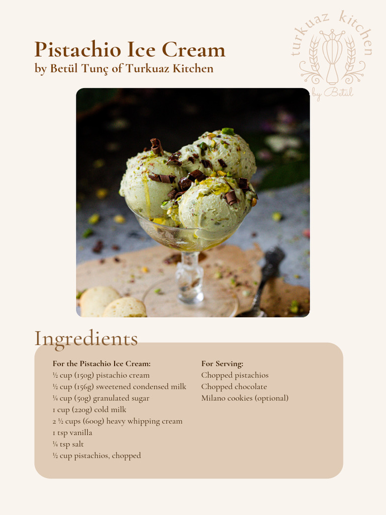 Pistachio Ice Cream PDF | PDF