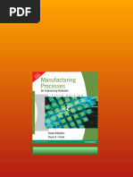 Manufacturing Processes For Engineering PDF | PDF