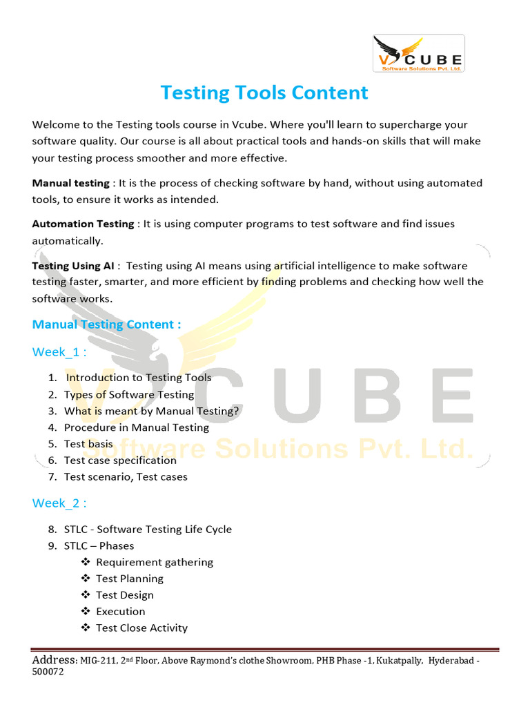 Full Stack Testing Course Overview | PDF | Software Development Process ...