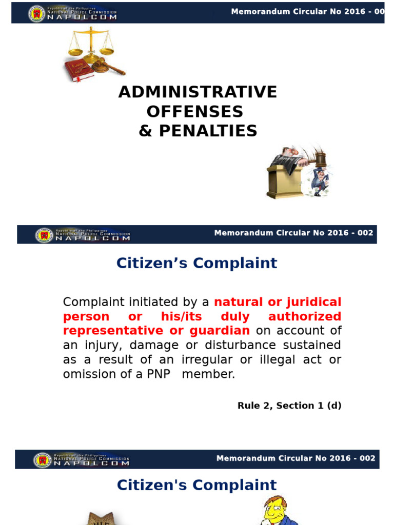 Administrative Offenses and Penalties Guide | PDF | Public Law | Justice