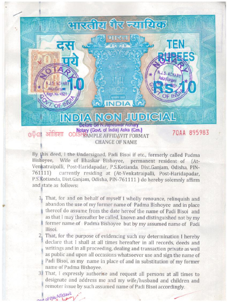 Affidavit Padi | PDF
