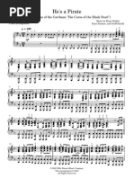 He's a Pirate Piano Sheet Music | PDF