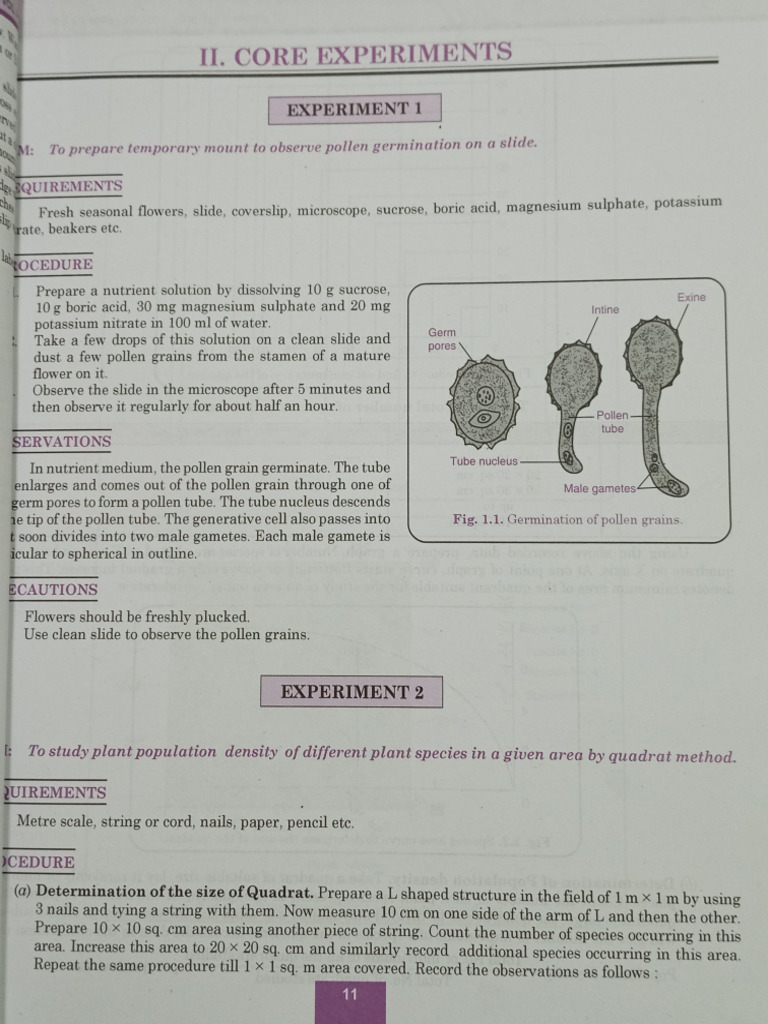 Biology Practical Exp 1 To 10 | PDF