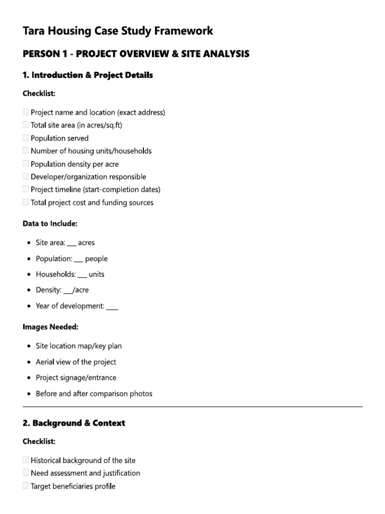 Checklist of Case Studies | PDF