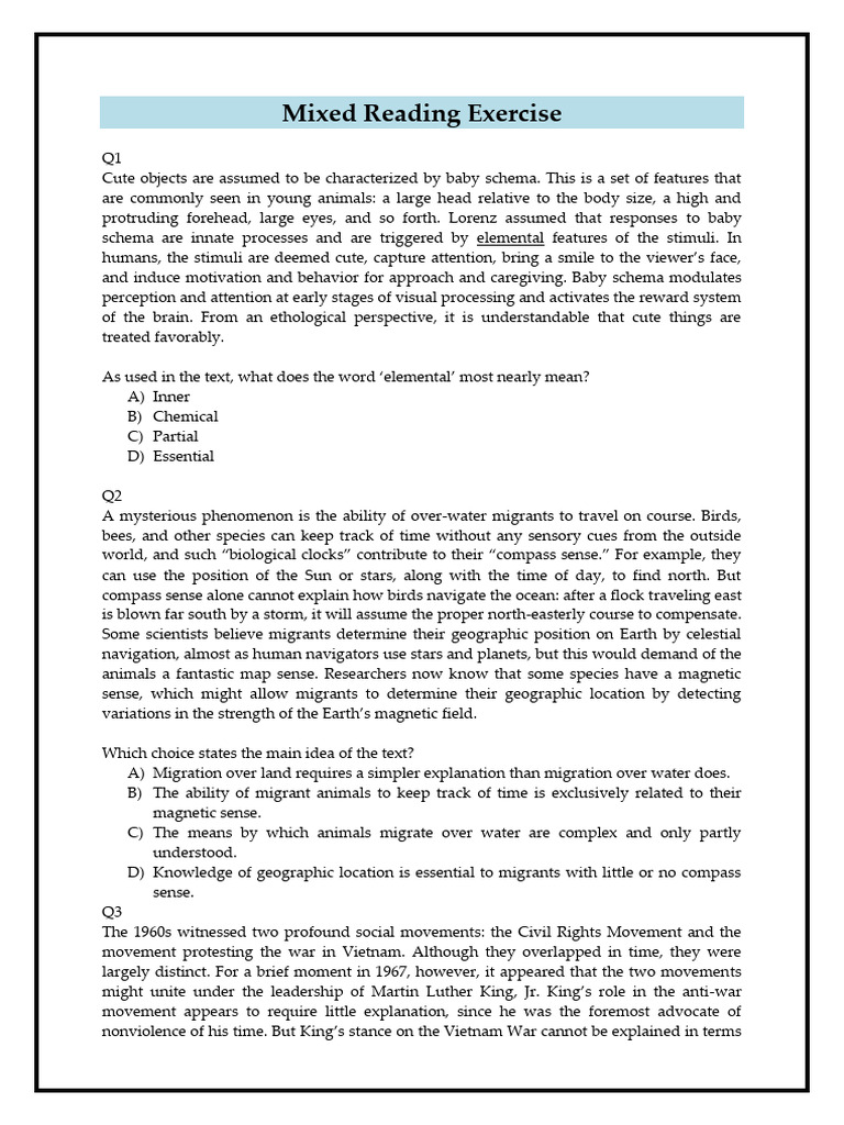 Day 5 Mixed Reading | PDF | Intelligence | Dolphin