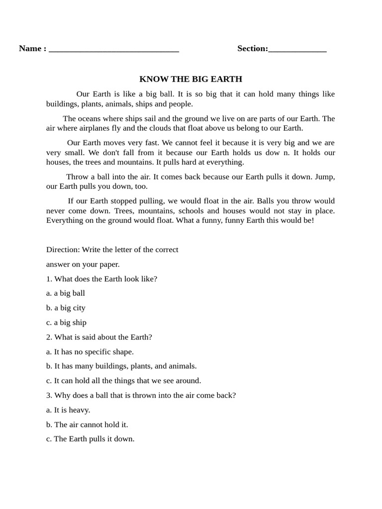 Grade 6 Short Stories With Compre | PDF | Pupa | Butterfly