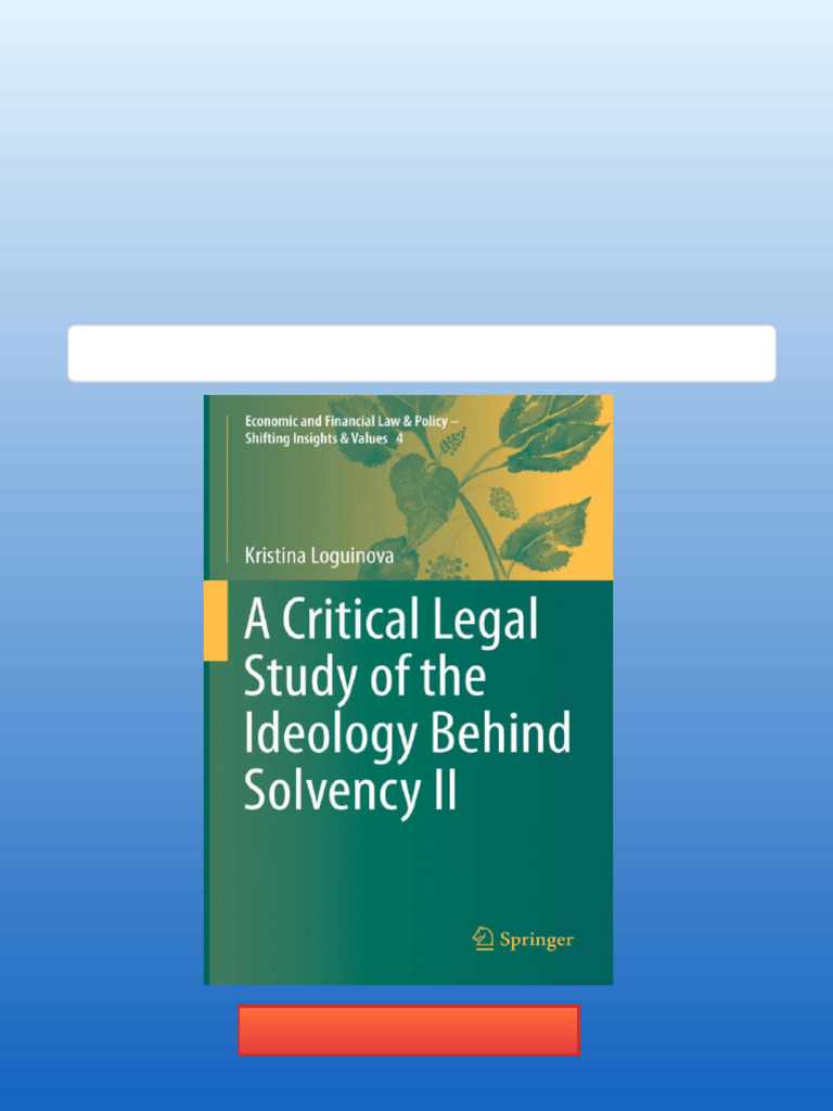 A Critical Legal Study of The Ideology Behind Solvency II Kristina ...