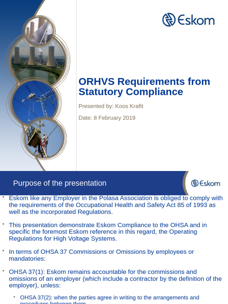 ORHVS Requirements from Statutory Compliance | PDF | Occupational ...