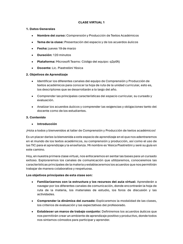 M03-Clase Virtual 1 | PDF | Aprendizaje | Cognición