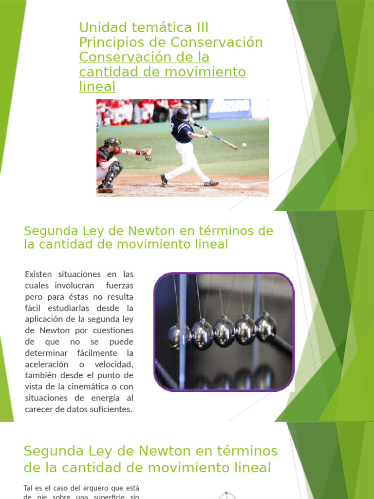 Conservacion de La Cantidad de Movimiento f1 | PDF | Fuerza | Impulso