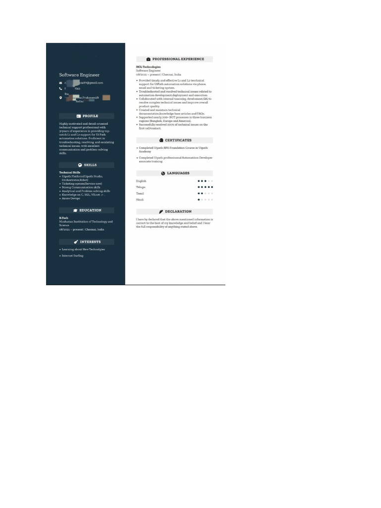 Testing Resume | PDF