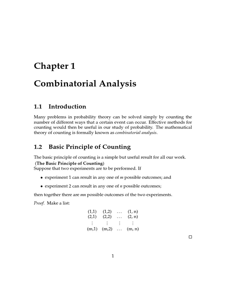 Nus Ma2216 Notes | PDF | Probability | Mathematical Proof