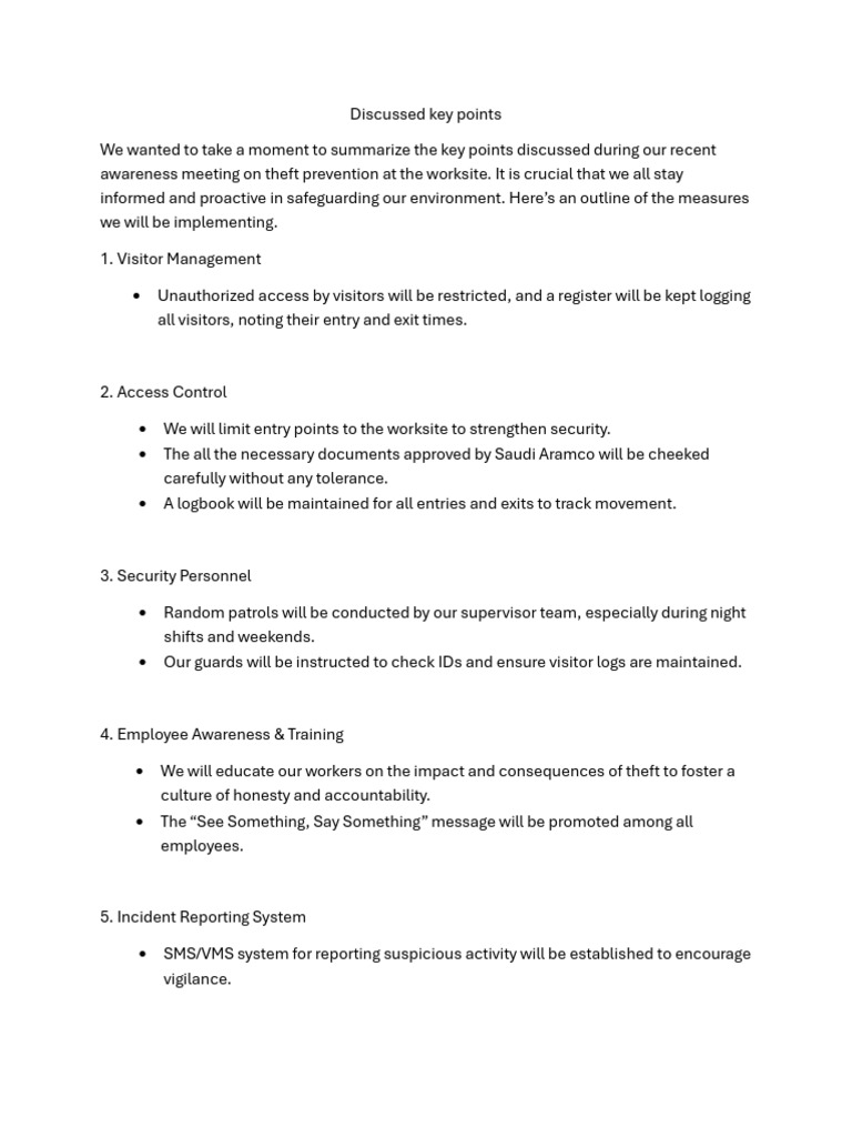 Key Points Fot Theft Case | PDF