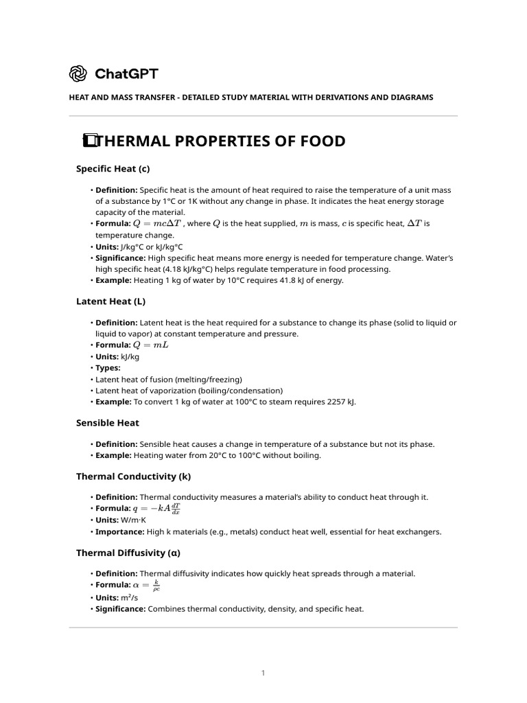 Heat Transfer Notes PDF Final-2 | PDF | Thermal Conduction | Heat Transfer