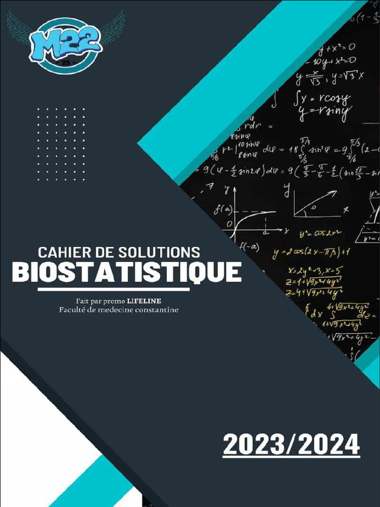 02. Cahier Des Solutions Biostatistique | PDF