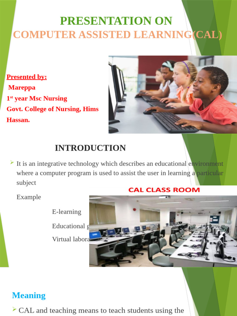 Computer Assisted Learning in Nursing | PDF | Multimedia | Educational ...