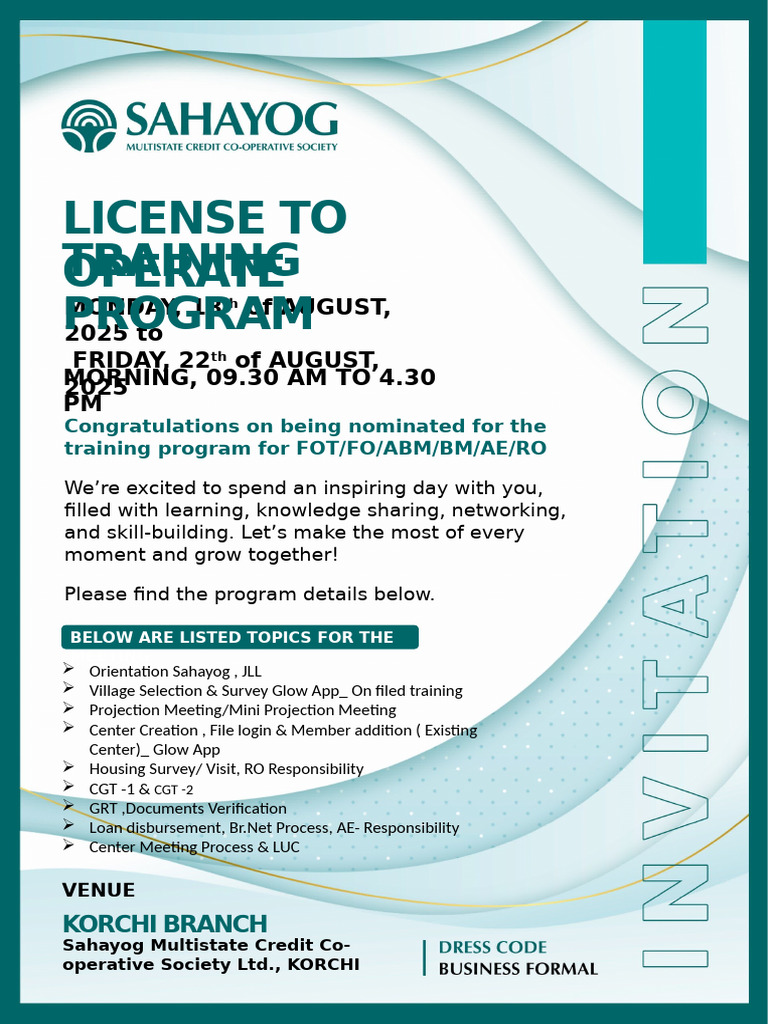 Process Training Flyer | PDF