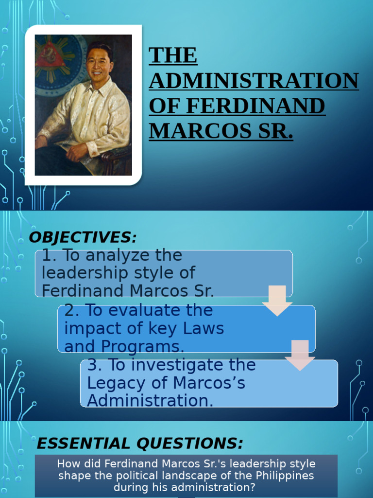 Marcos Sr.'s Leadership and Legacy | PDF | Philippines | Martial Law