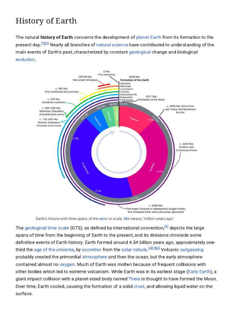 Overview of Earth's Geological History | PDF | Cell (Biology) | Earth