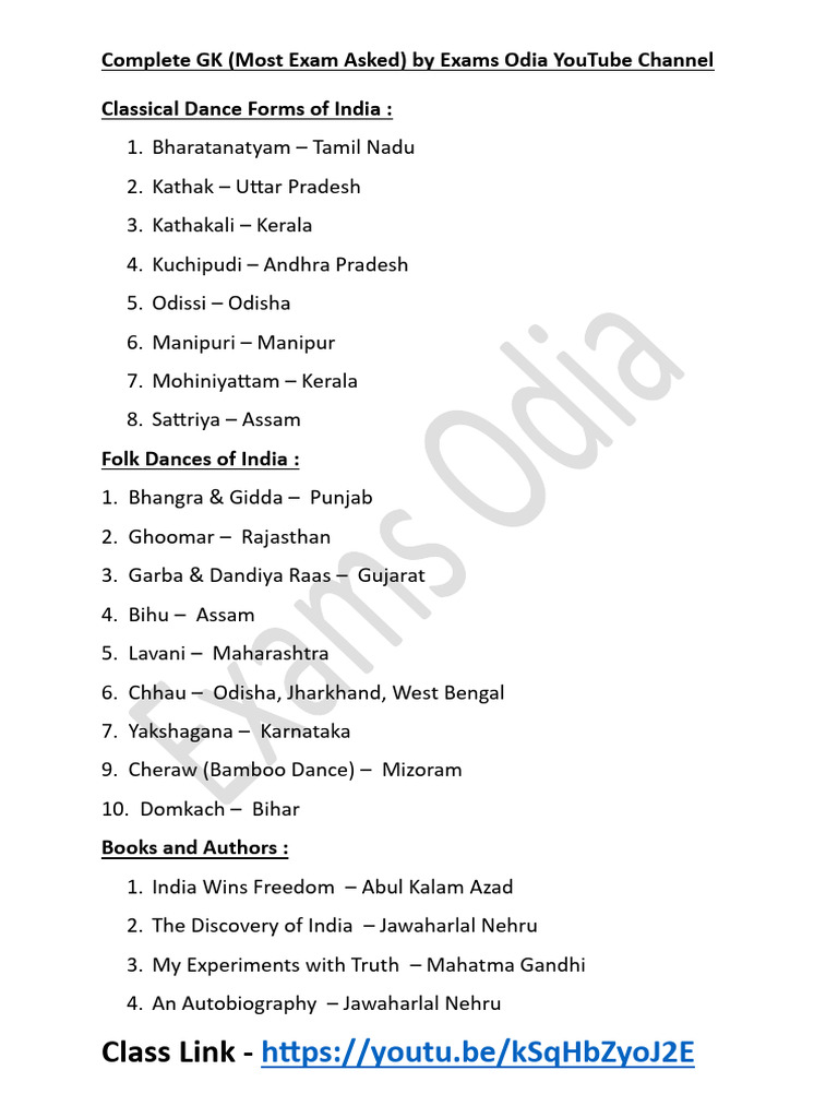 Complete GK | PDF | Human Body | Endocrine System