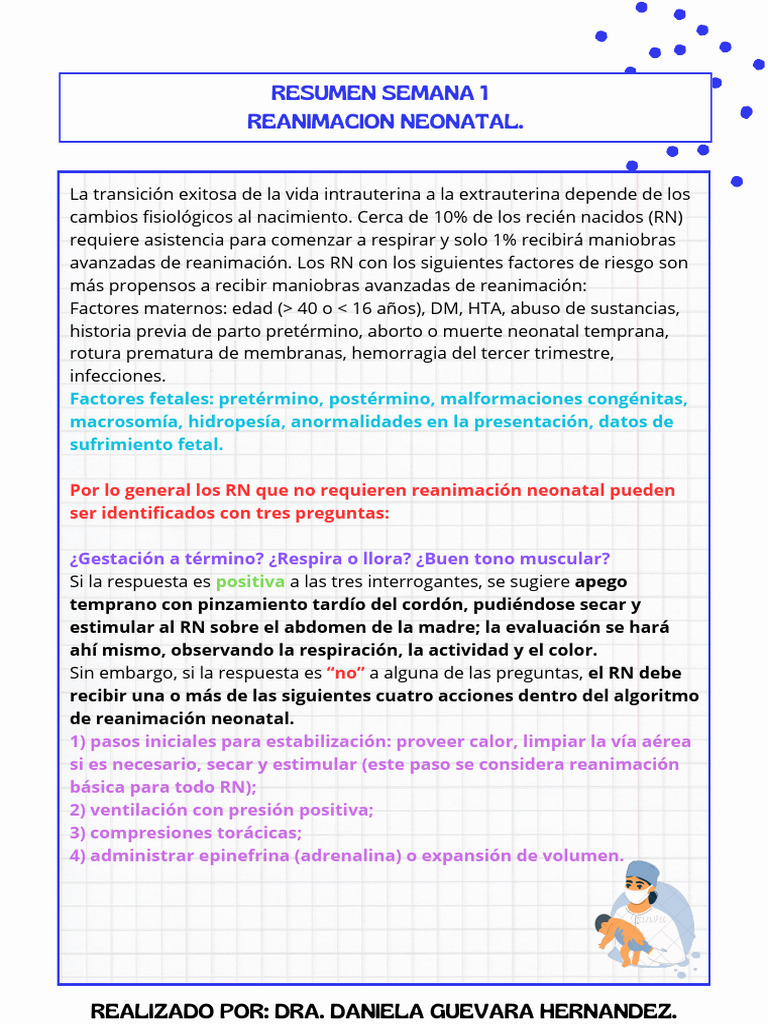 Guía de Reanimación Neonatal 2023 | PDF | Reanimación cardiopulmonar ...