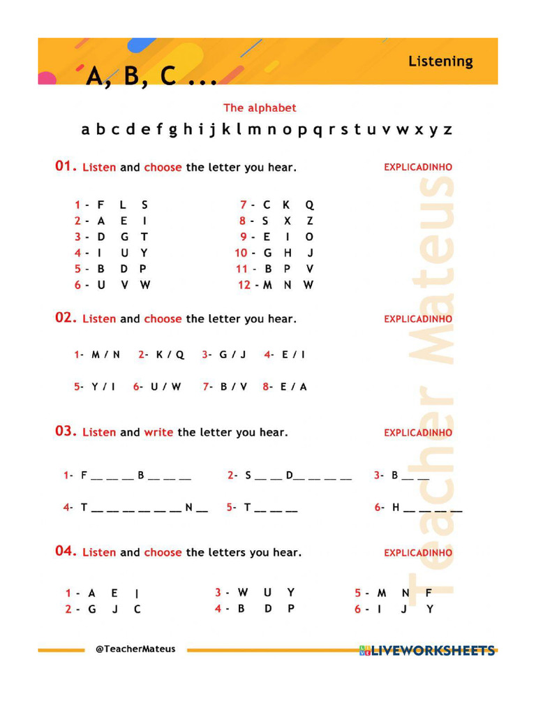 Worksheet 939158 | PDF