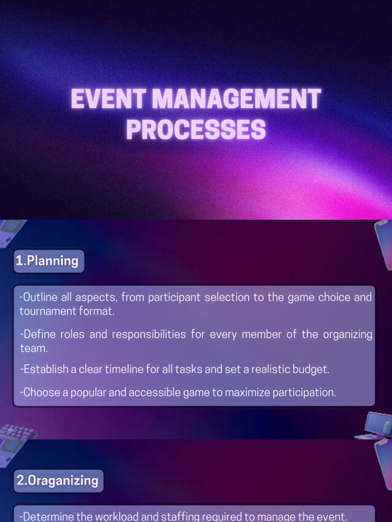 Event Management Processes in Electric Sports | PDF | Tournament