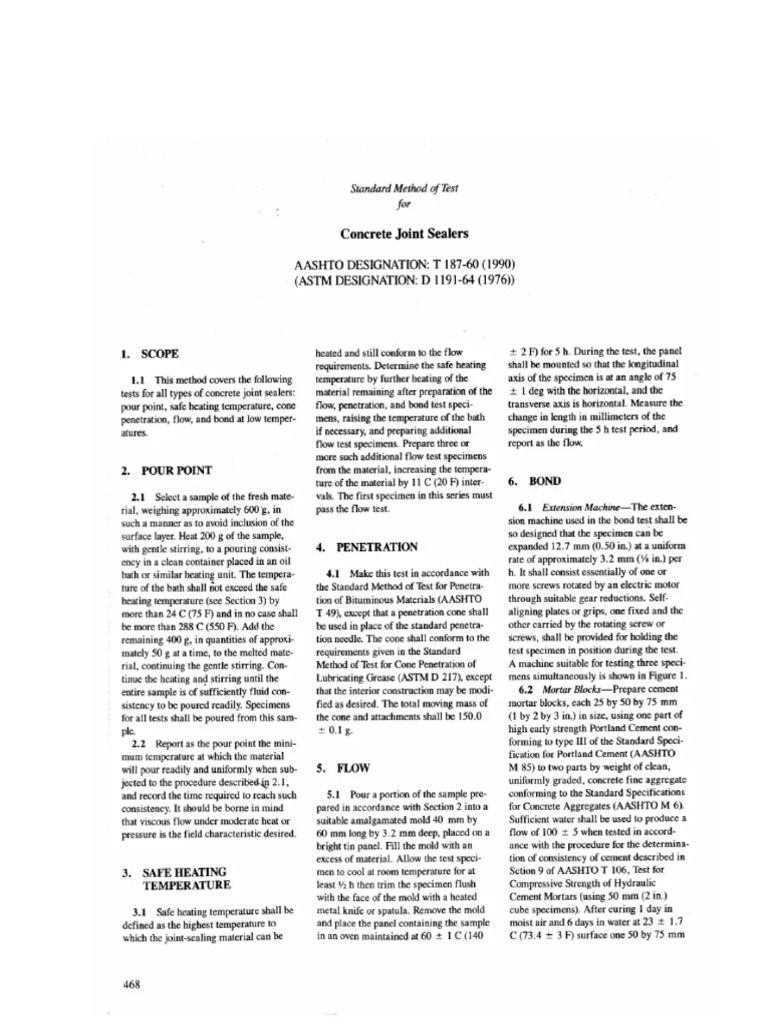 Aashto T187 | PDF