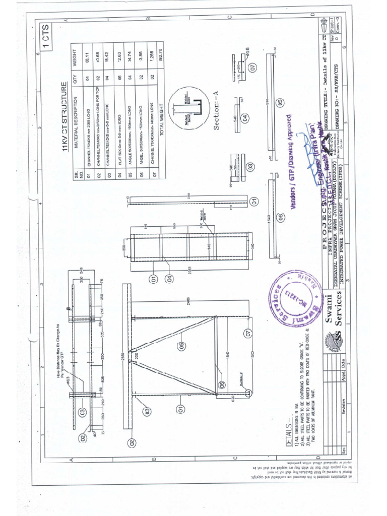 Mounting Structure - 11 KV CT | PDF