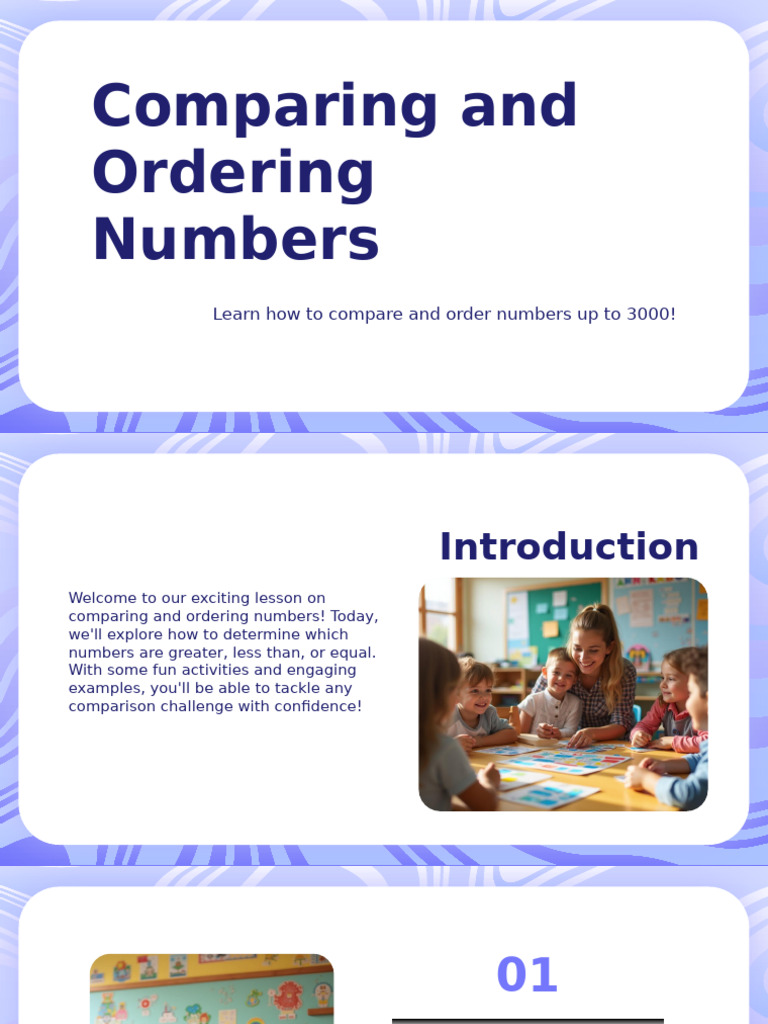 Comparing and Ordering Numbers | PDF | Human Communication | Cognitive ...