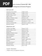 IBA Fall Semester 2025 Calendar | PDF | Academic Term | Academia