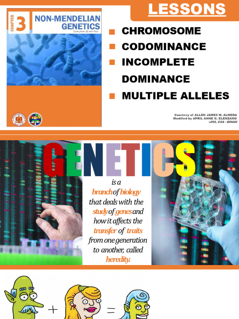 Non-Mendelian Genetics - Part 1 | PDF | Dominance (Genetics) | Genotype