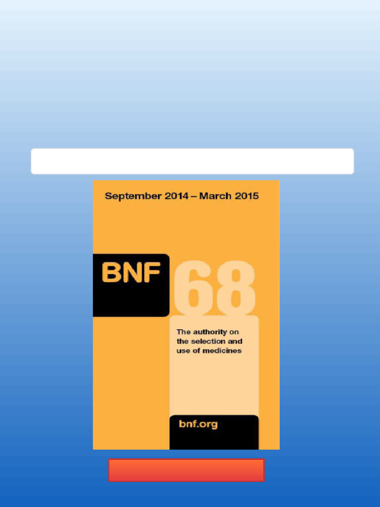 British National Formulary BNF 68 68th Edition Pharmaceutical Press One ...