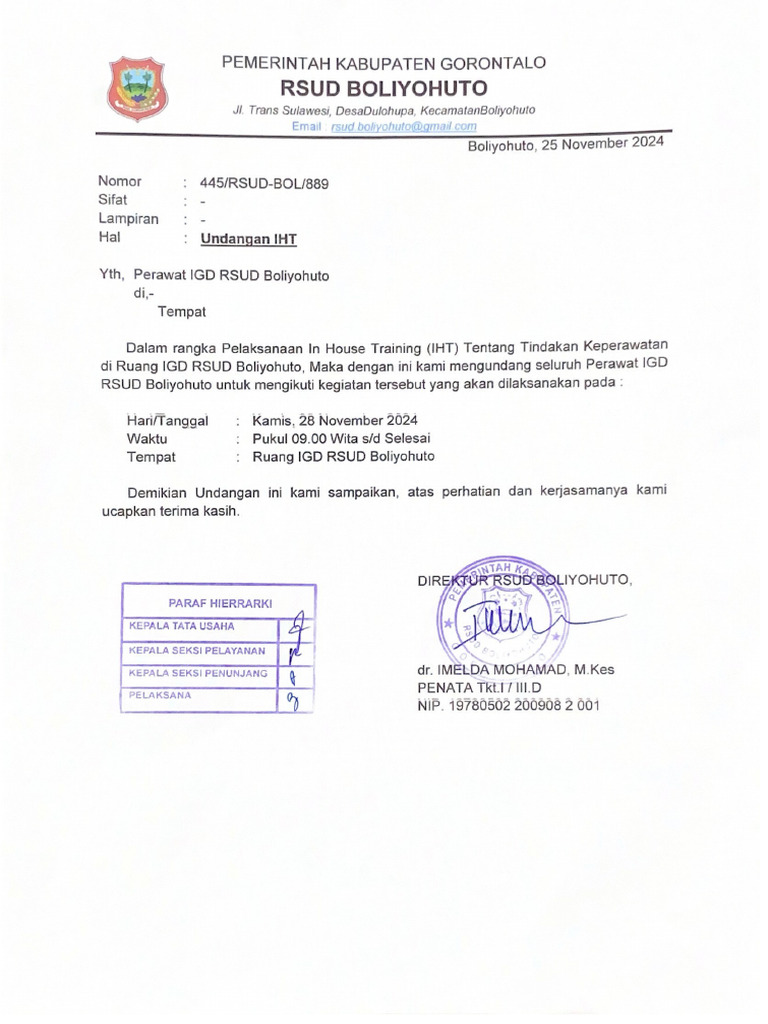 Undangan IHT | PDF