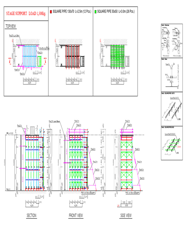 Sample Scaffolding | PDF | Structural Engineering | Mechanical Engineering
