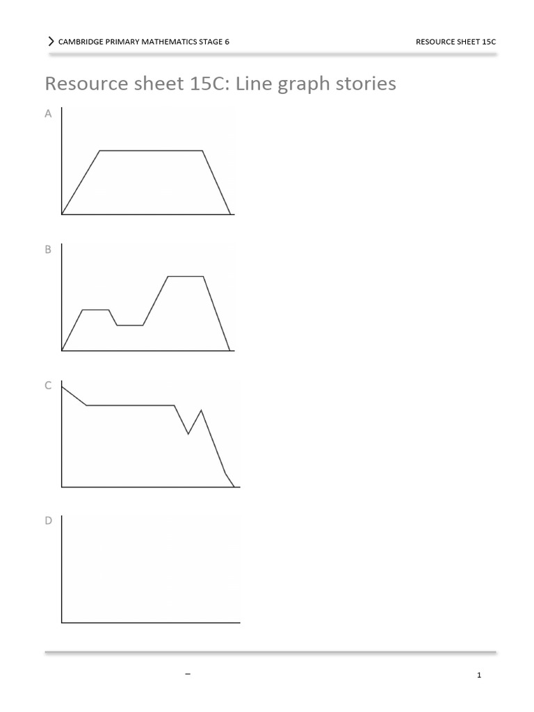 Line Graph Stories for Stage 6 Math | PDF