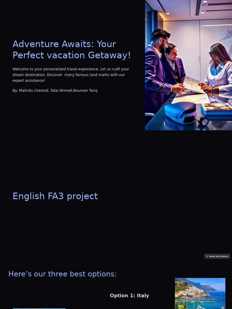 English FA3 Project Nouman Edition | PDF | Dubai