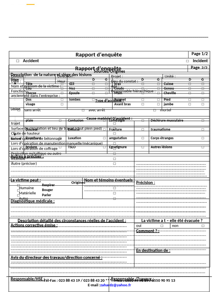 Rapport Denquete | PDF