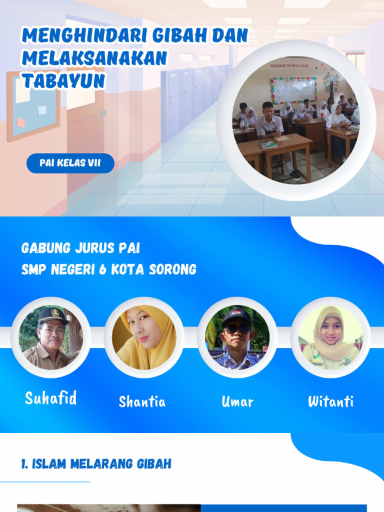 Ppt Gibah Dan Tabayun | PDF